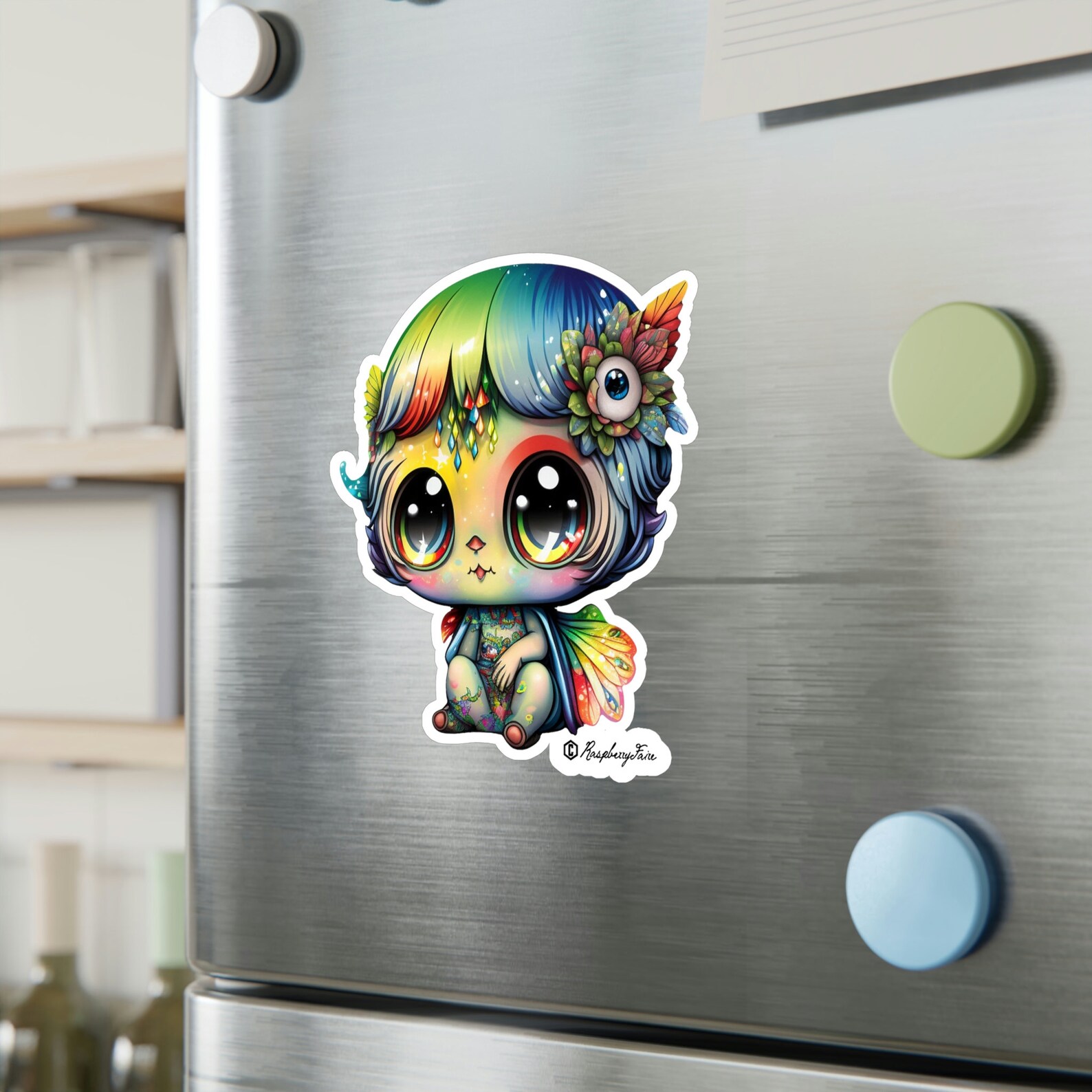 Chromatic Crew Rainbow Creature Sticker Cute & Colorful - Etsy