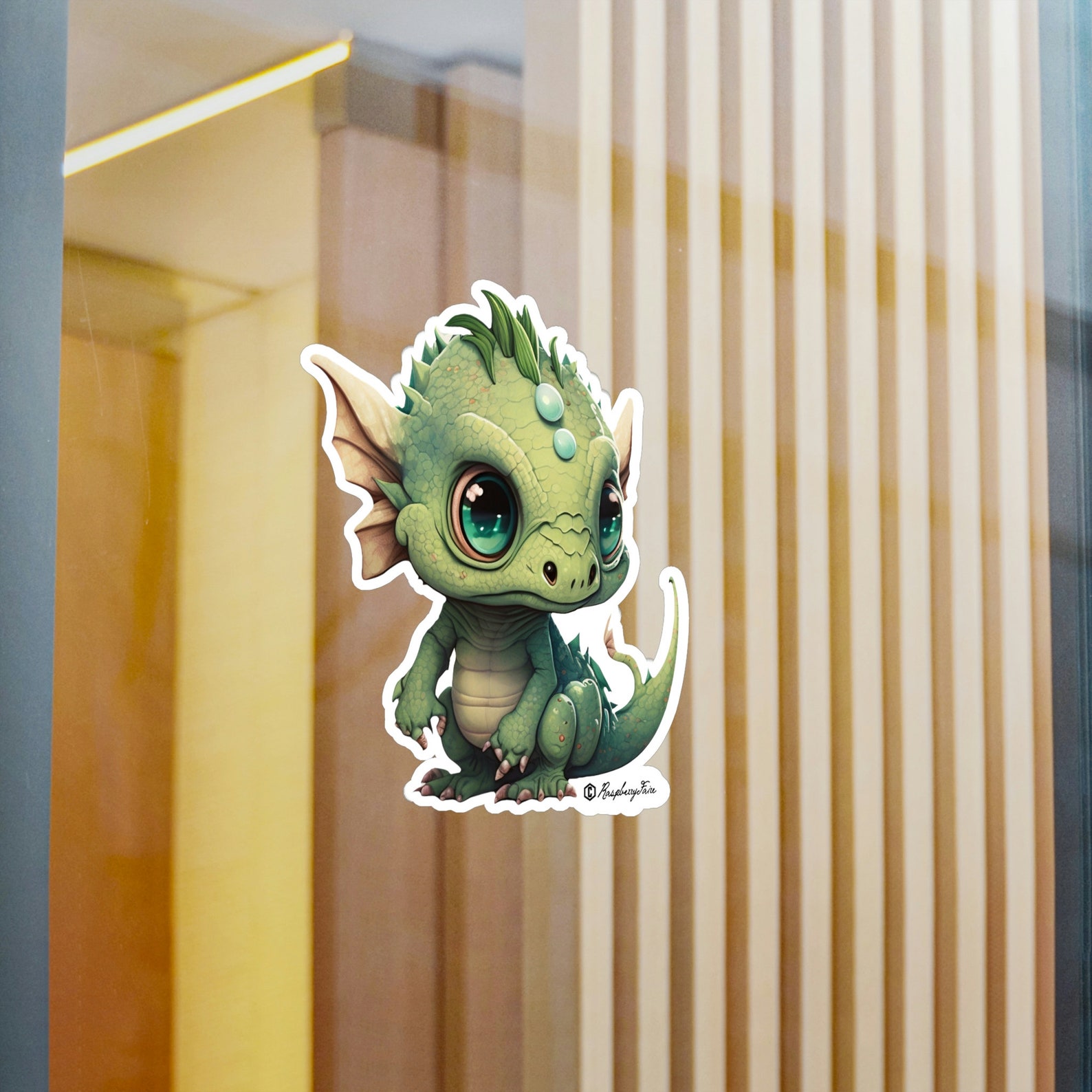 Cute Dragon Sticker Mythical Creature Fantasy Art Dragon Sticker Laptop ...