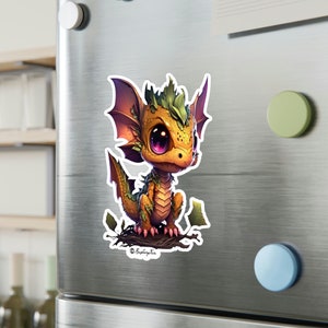 Cute Dragon Sticker | Mythical Creature | Fantasy Art | Dragon Sticker ...