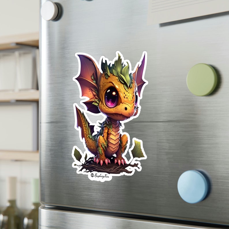 Cute Dragon Sticker Mythical Creature Fantasy Art Dragon - Etsy