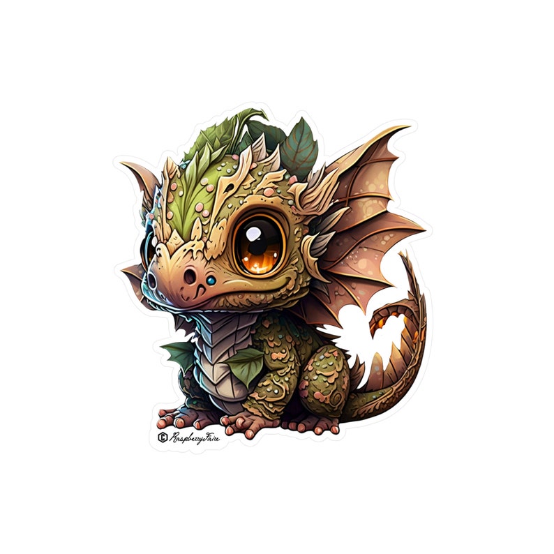 Cute Dragon Sticker Mythical Creature Fantasy Art Dragon - Etsy
