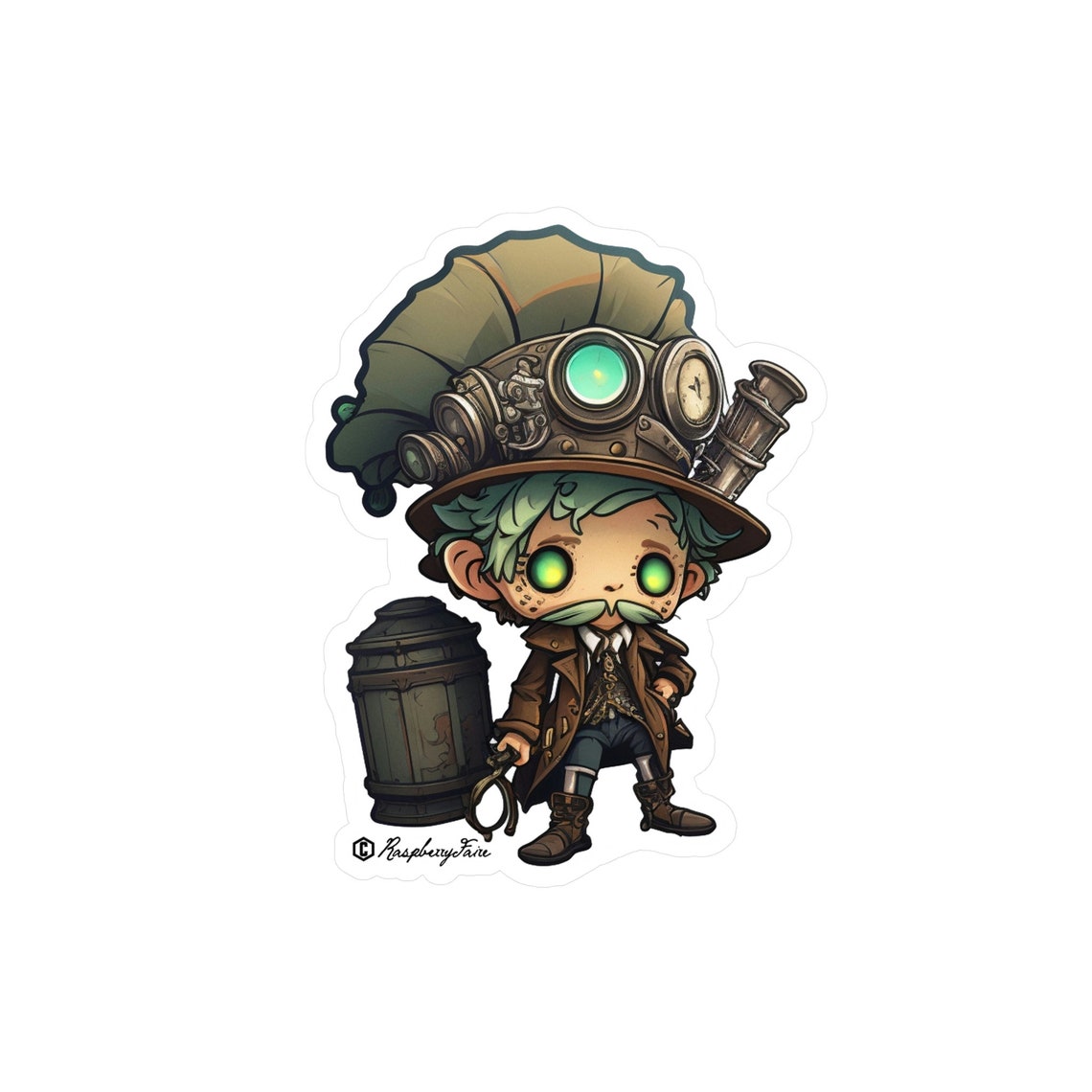 Cute Steam Punks Character Sticker | Steampunk | Adorable | Creative ...
