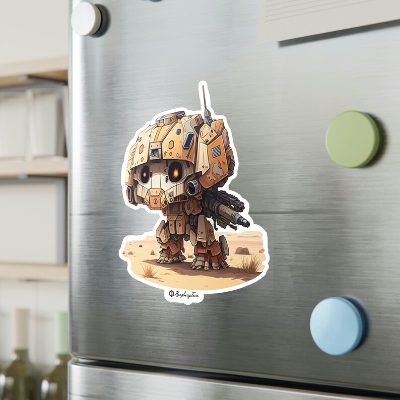 Mini Mech Sticker Tiny Cute Mech Warriors Adorable Mech - Etsy