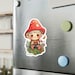 Enchanted Gnome Sticker | Cute Garden Gnome Sticker | Whimsical Magical ...