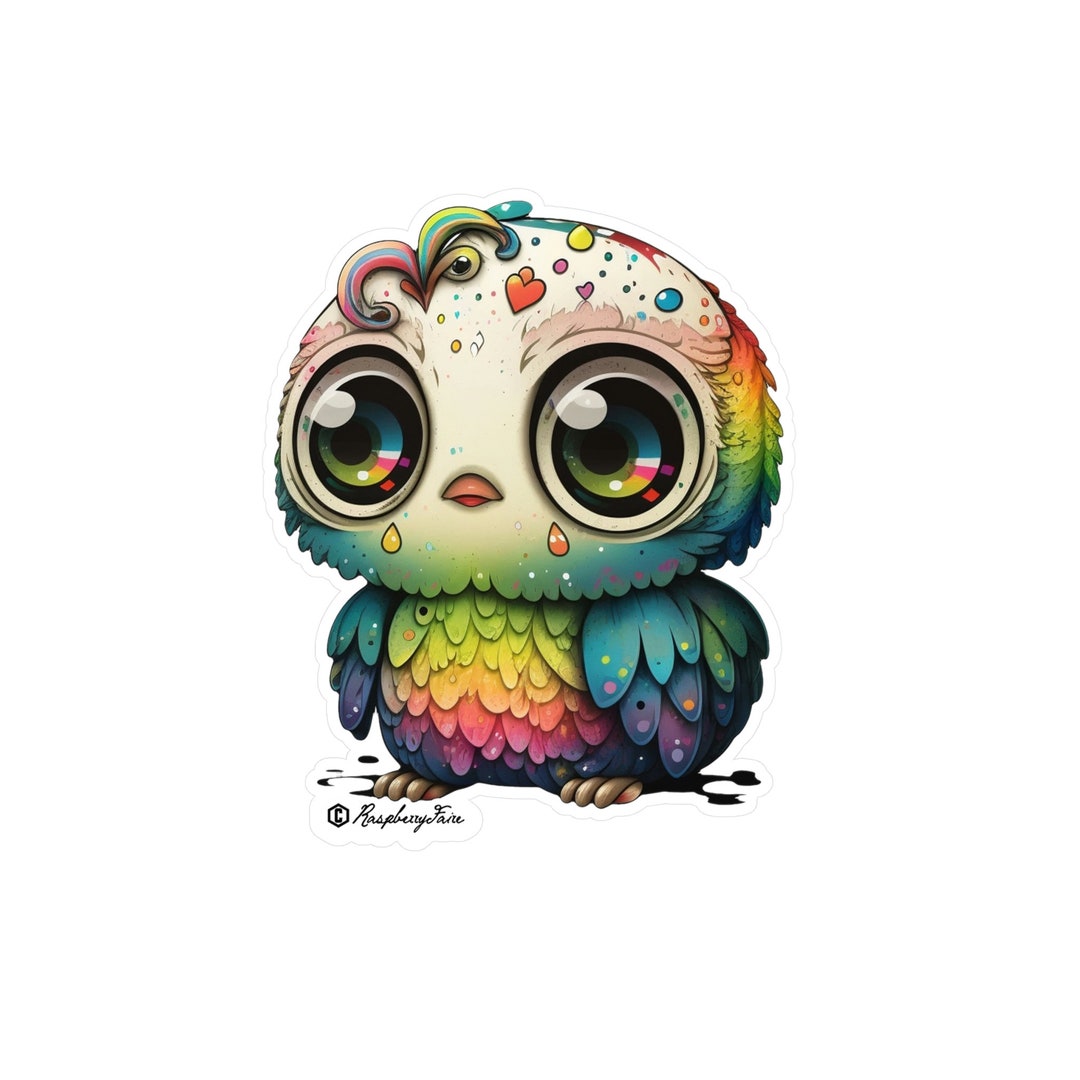Chromatic Crew | Rainbow Creature Sticker | Cute & Colorful | Rainbow ...