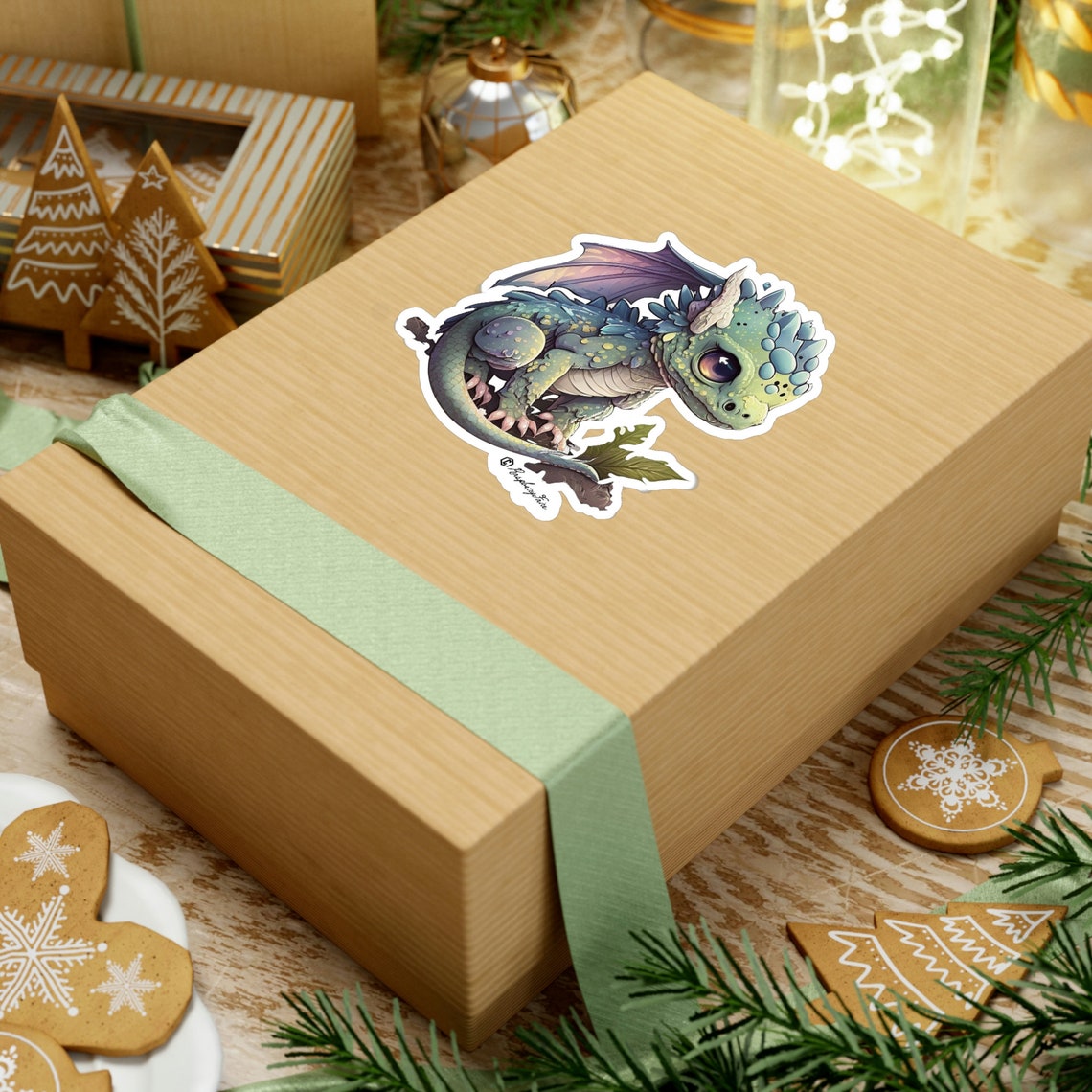 Cute Dragon Sticker Mythical Creature Fantasy Art Dragon - Etsy