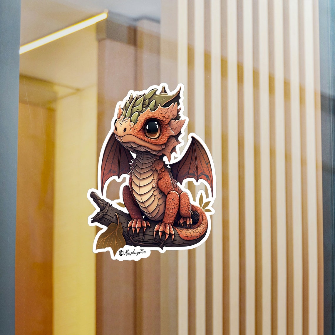 Cute Dragon Sticker | Mythical Creature | Fantasy Art | Dragon Sticker ...
