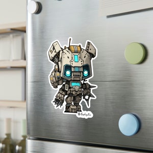 Mini Mech Sticker Tiny Cute Mech Warriors Adorable Mech Battle Robots ...