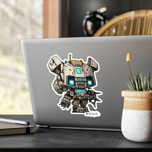 Mini Mech Sticker Tiny Cute Mech Warriors Adorable Mech Battle Robots ...