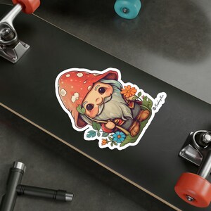 Enchanted Gnome Sticker | Cute Garden Gnome Sticker | Whimsical Magical ...