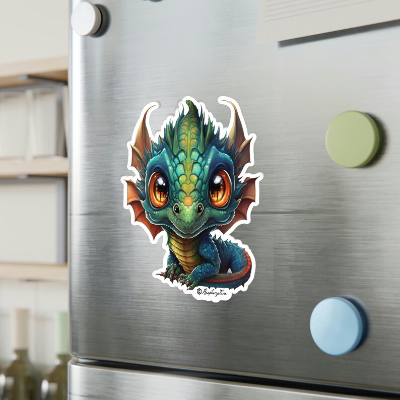 Cute Dragon Sticker Mythical Creature Fantasy Art Dragon - Etsy
