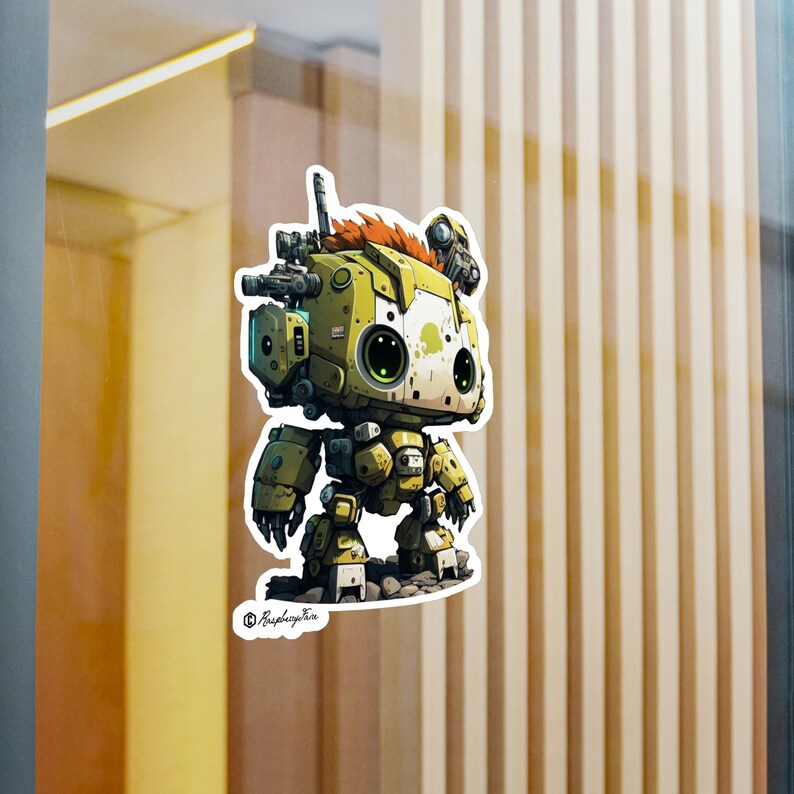 Mini Mech Sticker Tiny Cute Mech Warriors Adorable Mech - Etsy
