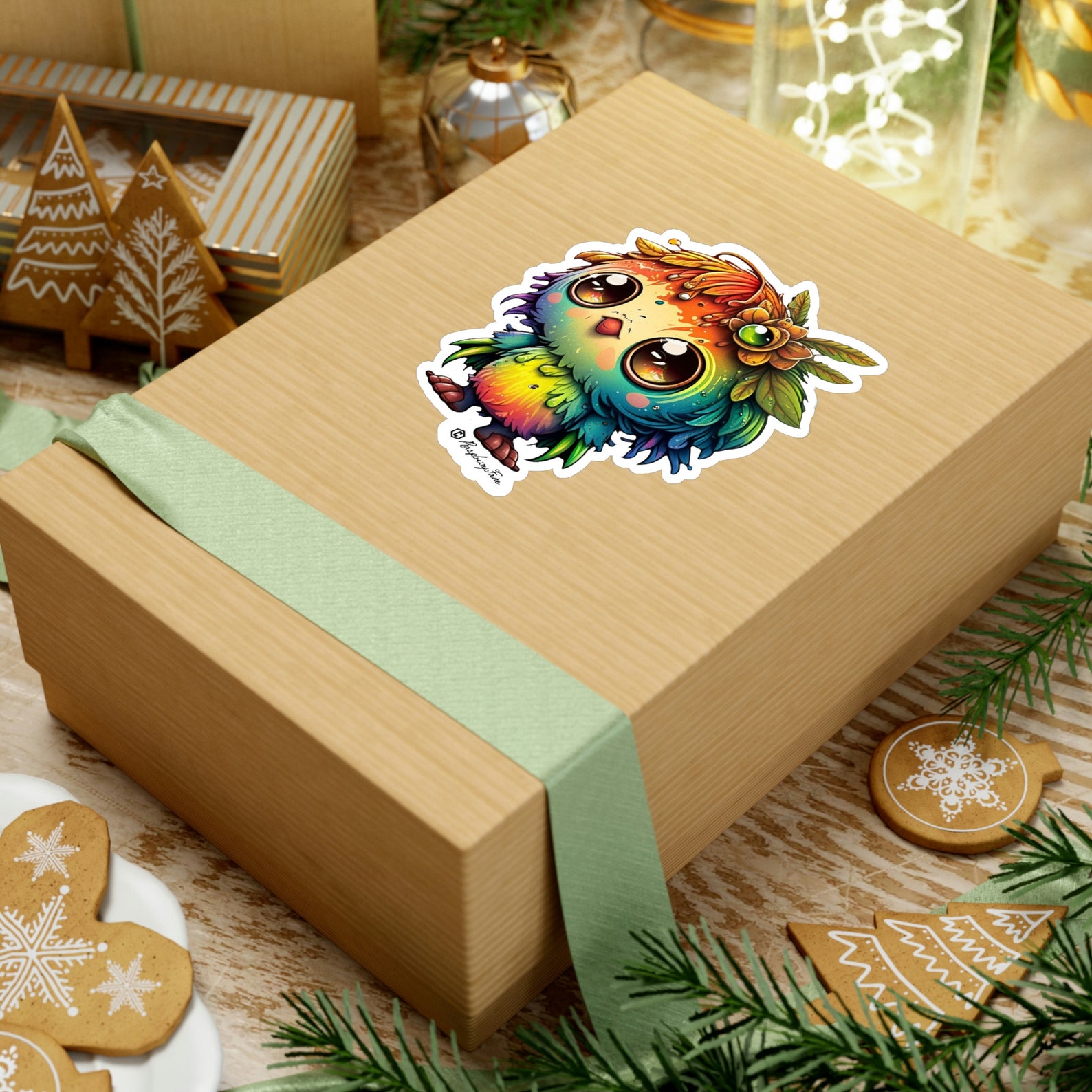 Chromatic Crew | Rainbow Creature Sticker | Cute & Colorful | Rainbow ...