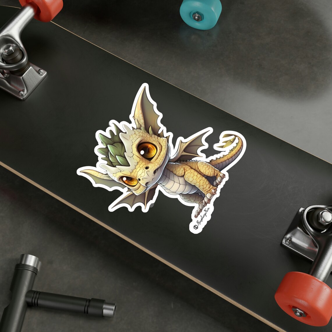 Cute Dragon Sticker Mythical Creature Fantasy Art Dragon - Etsy