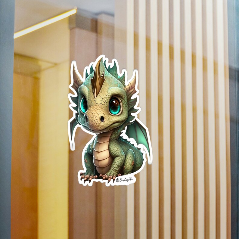 Cute Dragon Sticker Mythical Creature Fantasy Art Dragon - Etsy