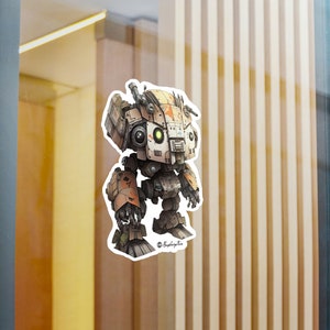 Mini Mech Sticker | Tiny Cute Mech Warriors | Adorable Mech Battle ...
