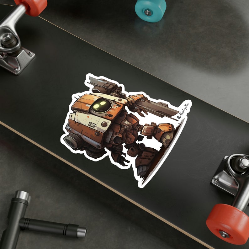 Mini Mech Sticker Tiny Cute Mech Warriors Adorable Mech - Etsy