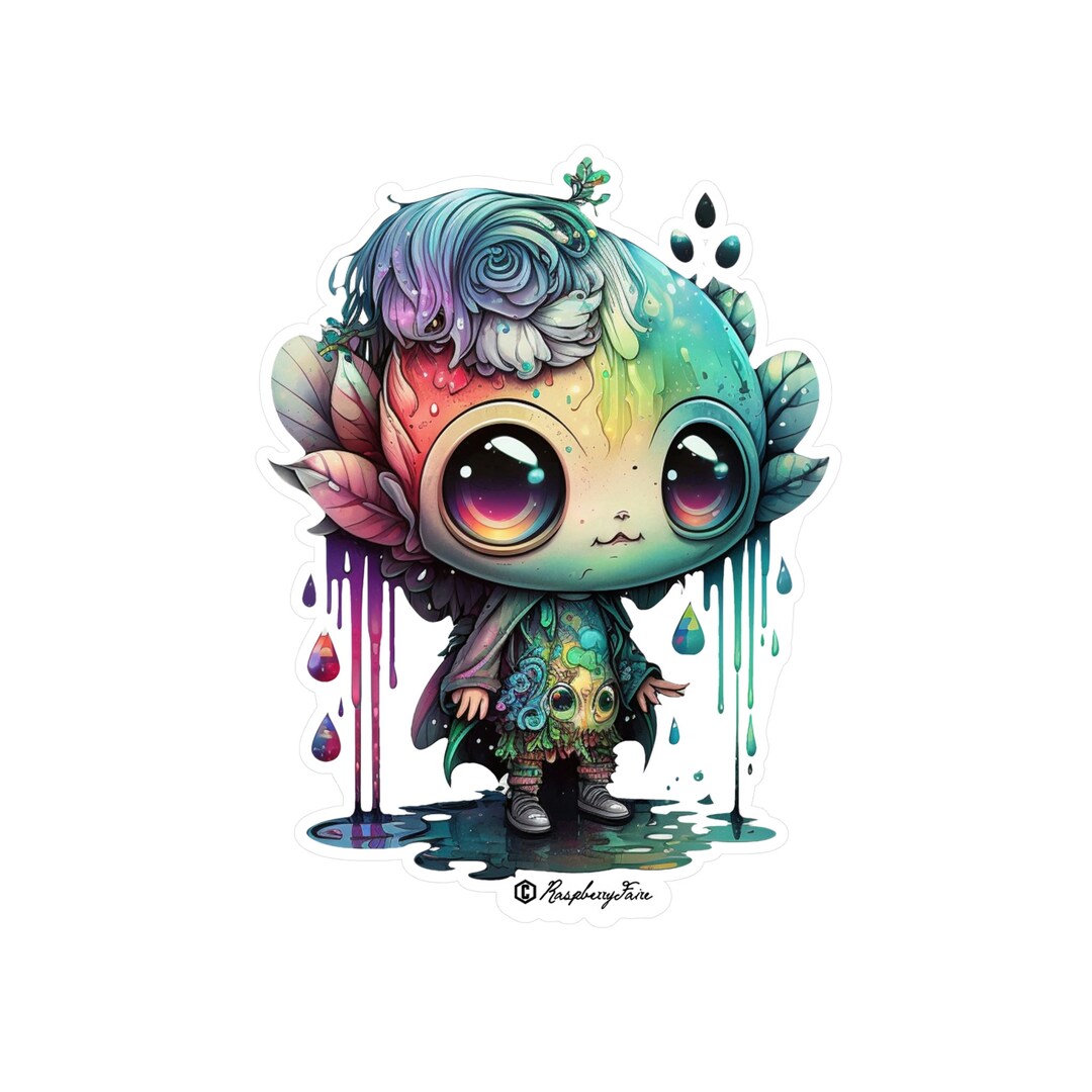 Chromatic Crew | Rainbow Creature Sticker | Cute & Colorful | Rainbow ...