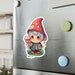 Enchanted Gnome Sticker Cute Garden Gnome Sticker Whimsical Magical ...