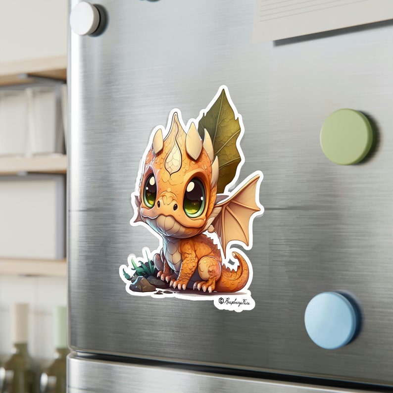 Cute Dragon Sticker Mythical Creature Fantasy Art Dragon - Etsy