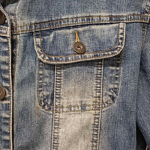 Denim Custom Jacket With Dragon Embroidery Size XL - Etsy