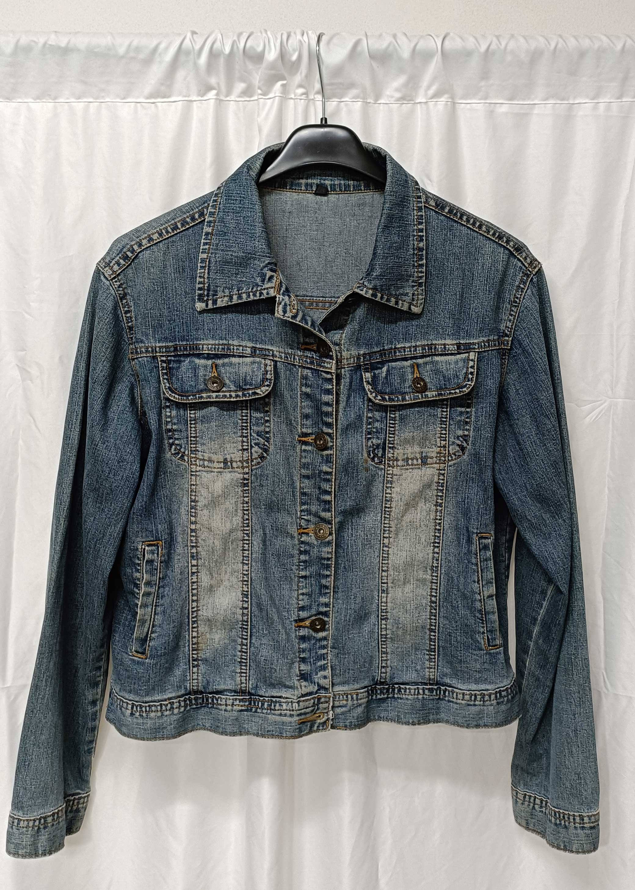 Denim Custom Jacket With Dragon Embroidery Size XL - Etsy
