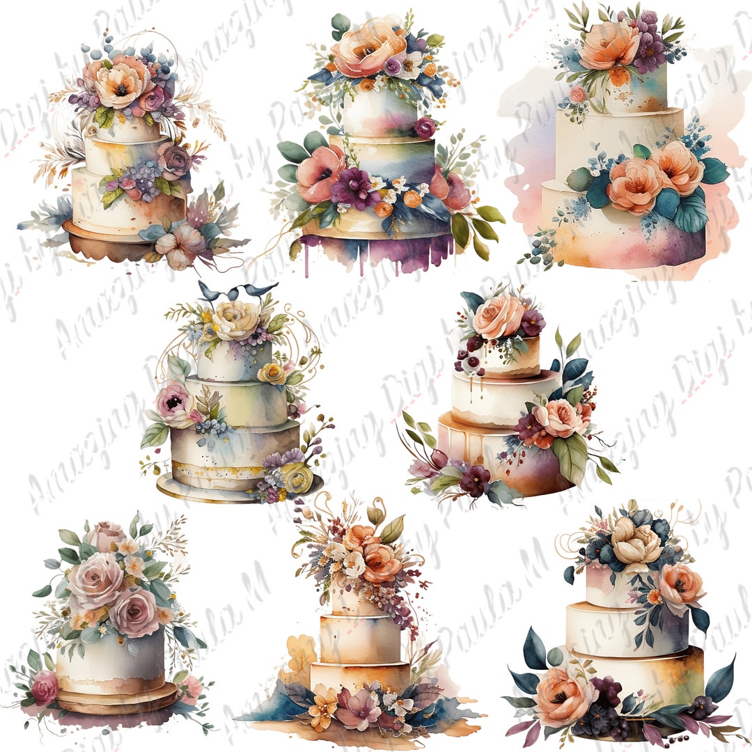 Cake Graphics Birthday Cake Digi-stamps DIY Projects Scrapbooking ...