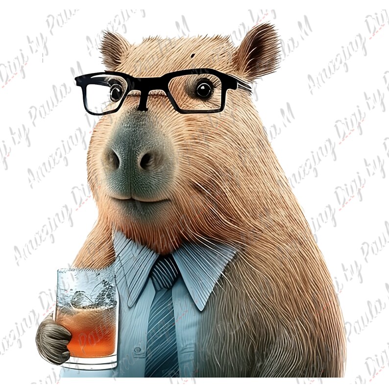 Capybara Graphics Capybaras Digi-stamps DIY Projects - Etsy