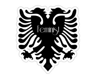 Albanian Flag Sticker, Patriotic Decal for Laptop, Albanian Pride ...