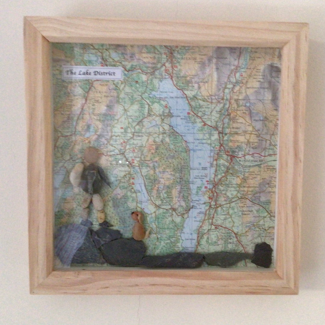 The Lake District. Map Covers Windermere,ambleside and Hawkshead ...