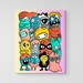 Pop Art Comic Monster Cartoon Characters Canvas Wall Art Comic and ...