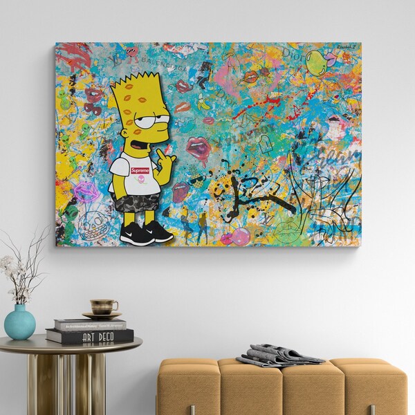 The Simpsons Painting - Etsy