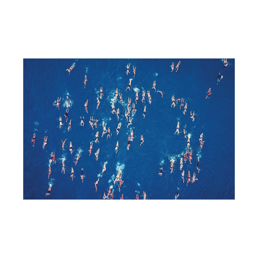 Fine Art Ocean Swimmers Photography Print - Ocean Swimmers Aerial ...