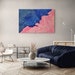 Split Colors - Blue and Pink Color Split - Abstract Canvas Wall Art ...