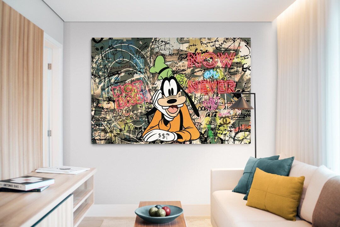 Fine Art Contemporary Mixed Media Canvas Wall Art With a Graffiti Twist ...
