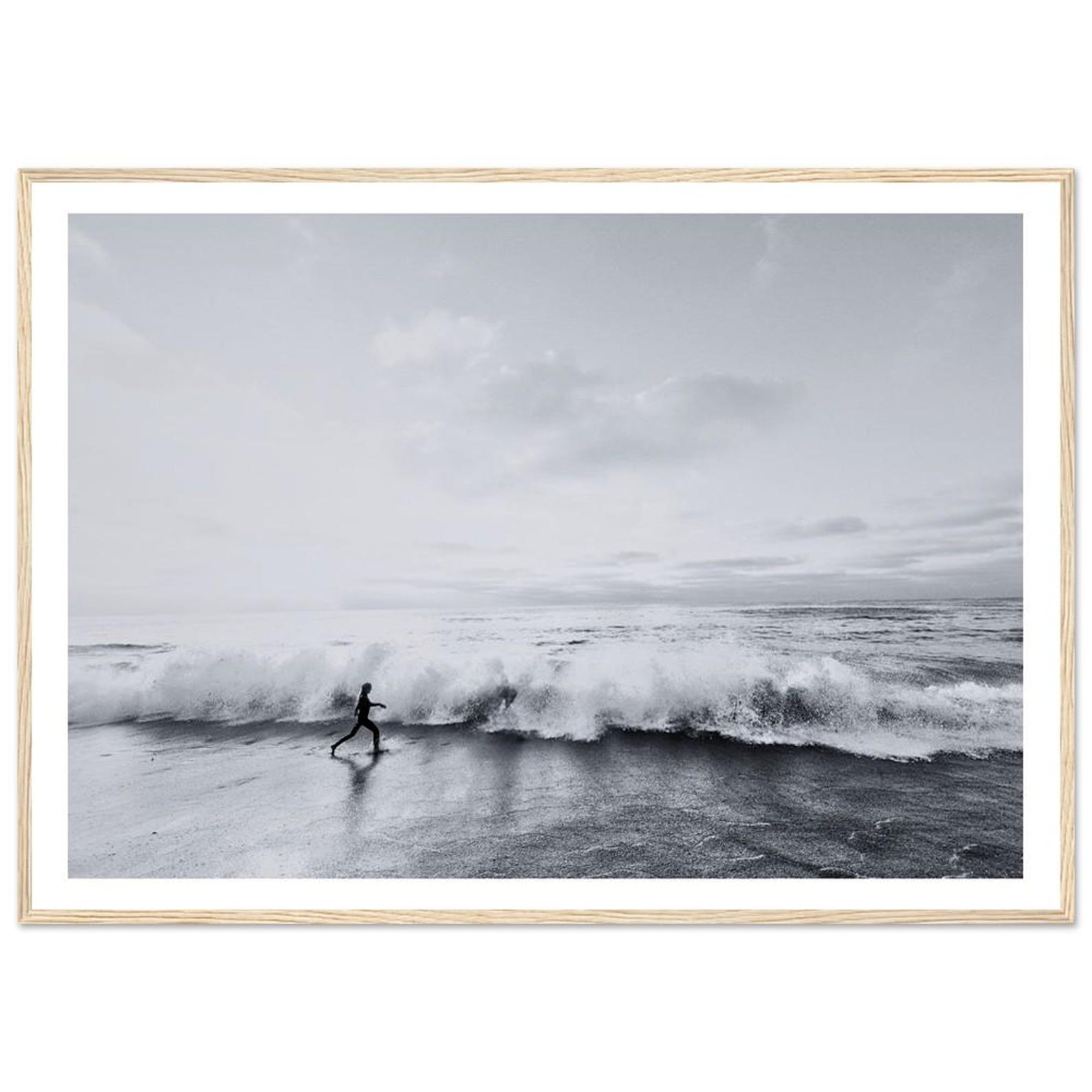 Fine Art Surf Ocean Waves Print - Framed Black and White Fine Art ...