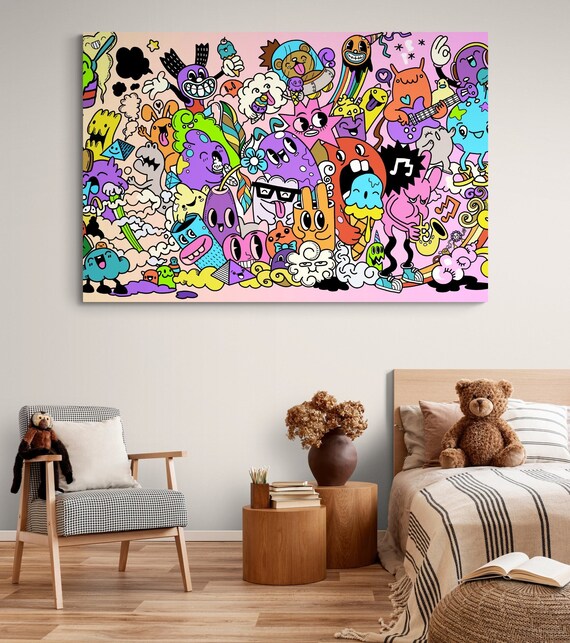 Abstract Cartoon Characters