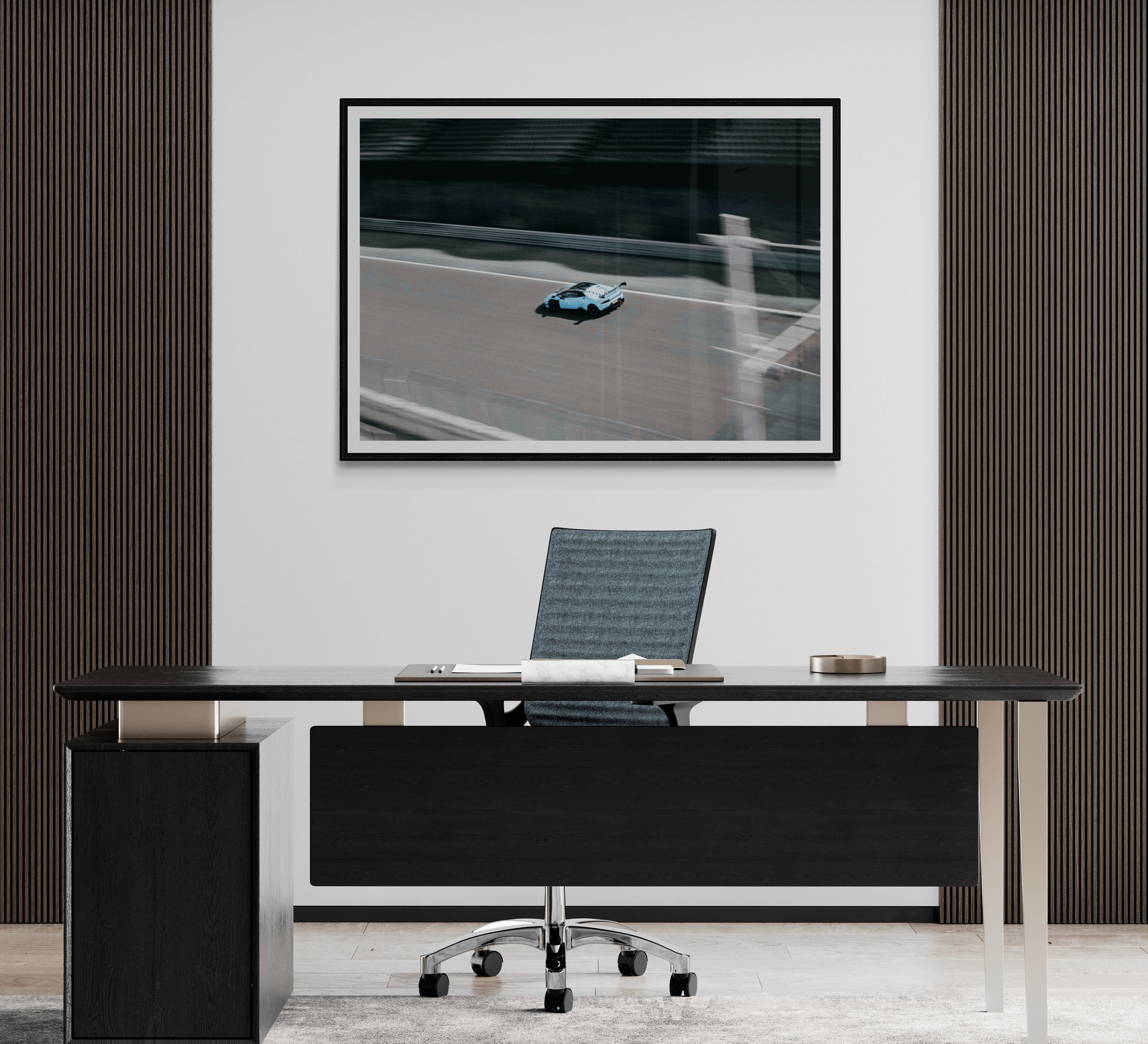 Fine Art Sport Car Print - Lamborghini on Track - Race Track Fine Art ...