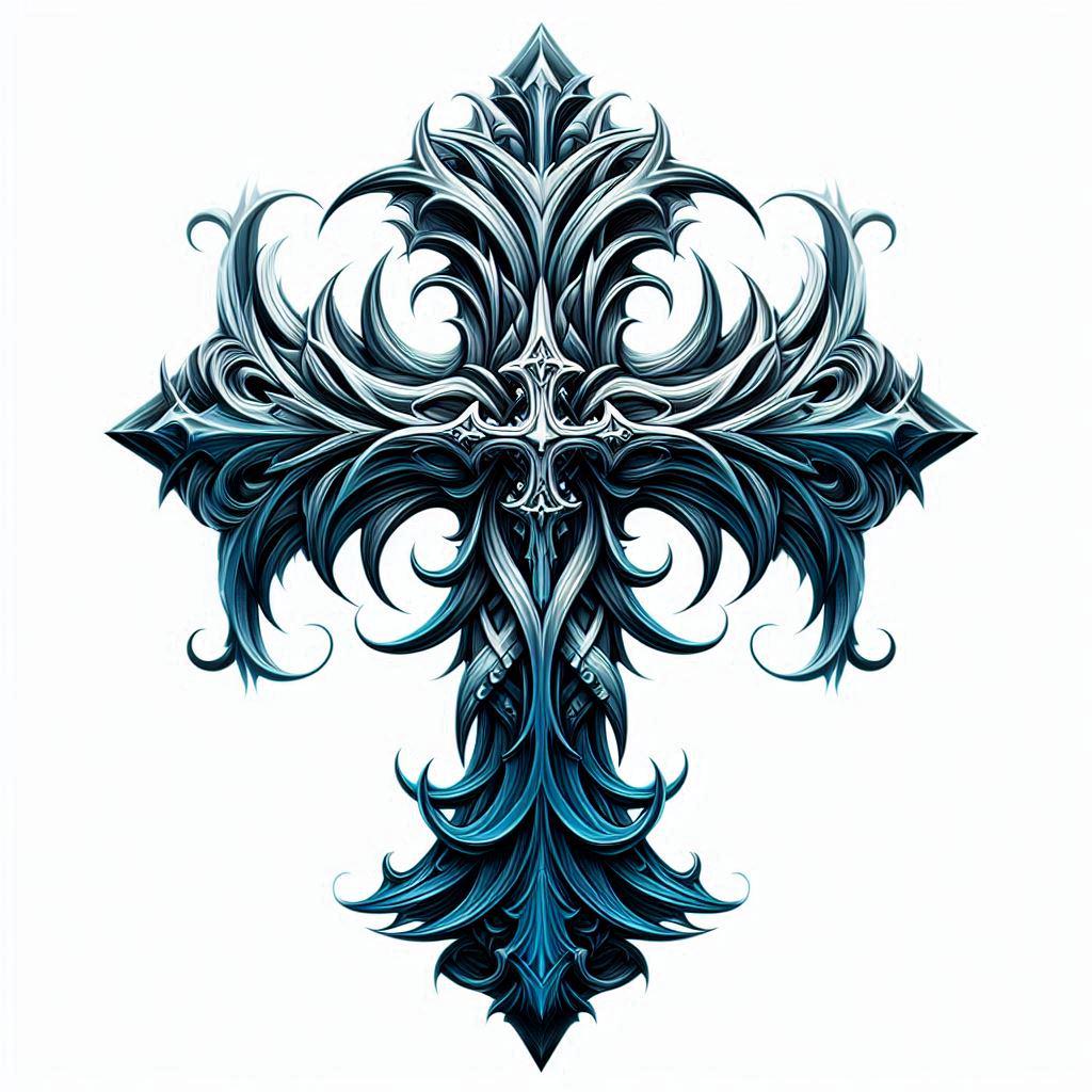 Gothic Cross Clipart Bundle – Gothic PNG, Watercolor Goth Crosses ...