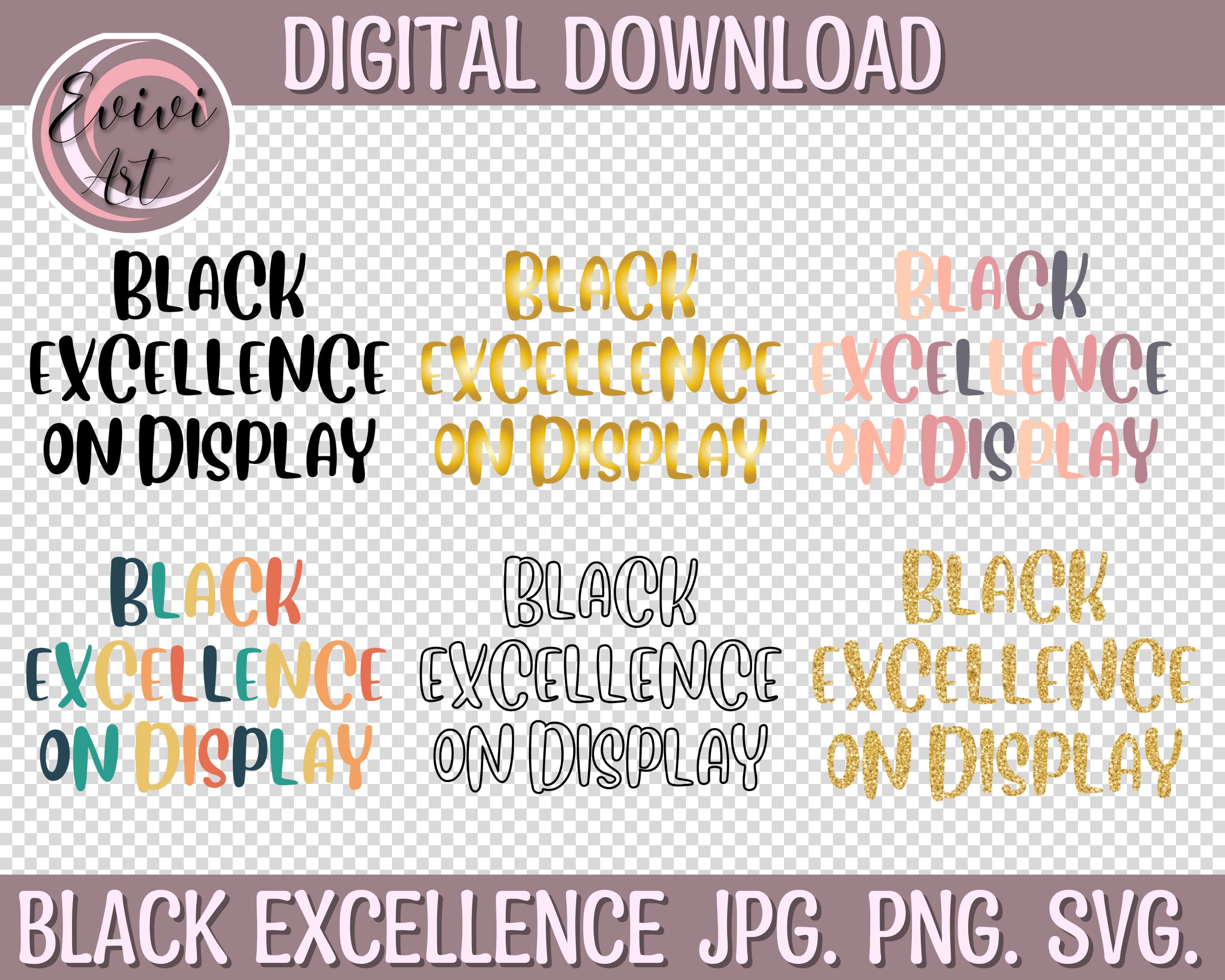 Black Excellence Svg Black History Svg African American Svg Black Woman ...