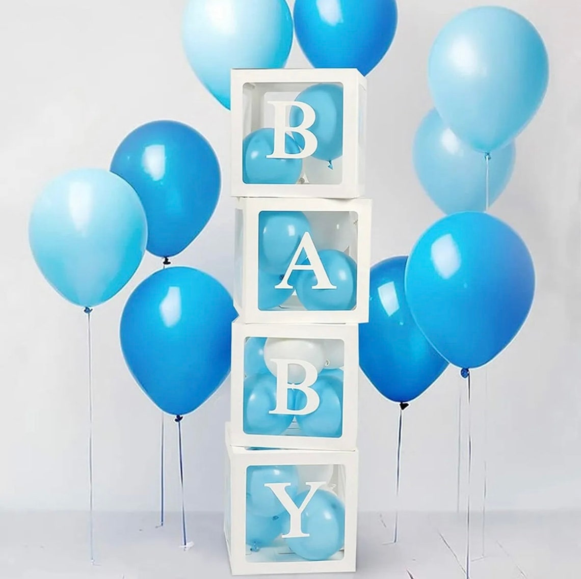 Baby Shower Balloon Boxes With Balloons - Etsy