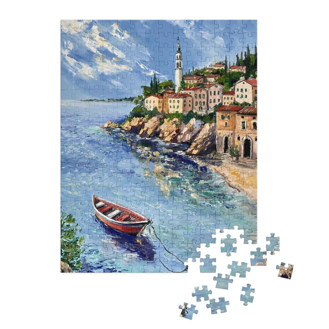 Seascape Boat Puzzle (various Sizes) – Coastal Jigsaw Art, Ocean Lover ...