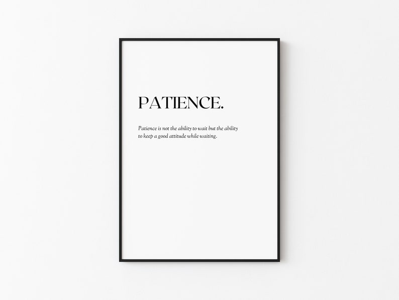 Focus Patience Success Set of 3 Digital Art Instant Download Wall Art ...