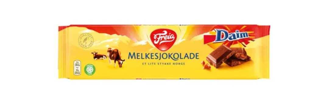 Freia Firklover Chocolate With Daim From Norway - Etsy