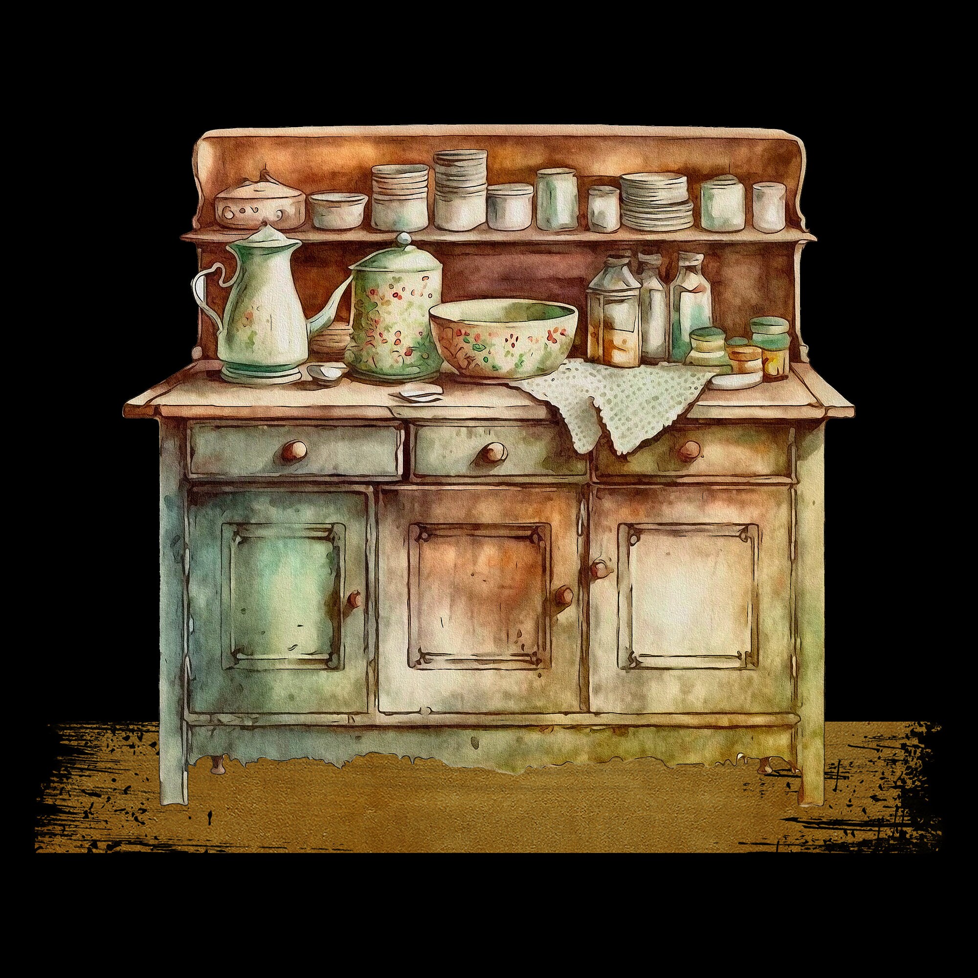 Farmhouse Kitchen Clipart Set Watercolor Digital Images - Etsy Canada