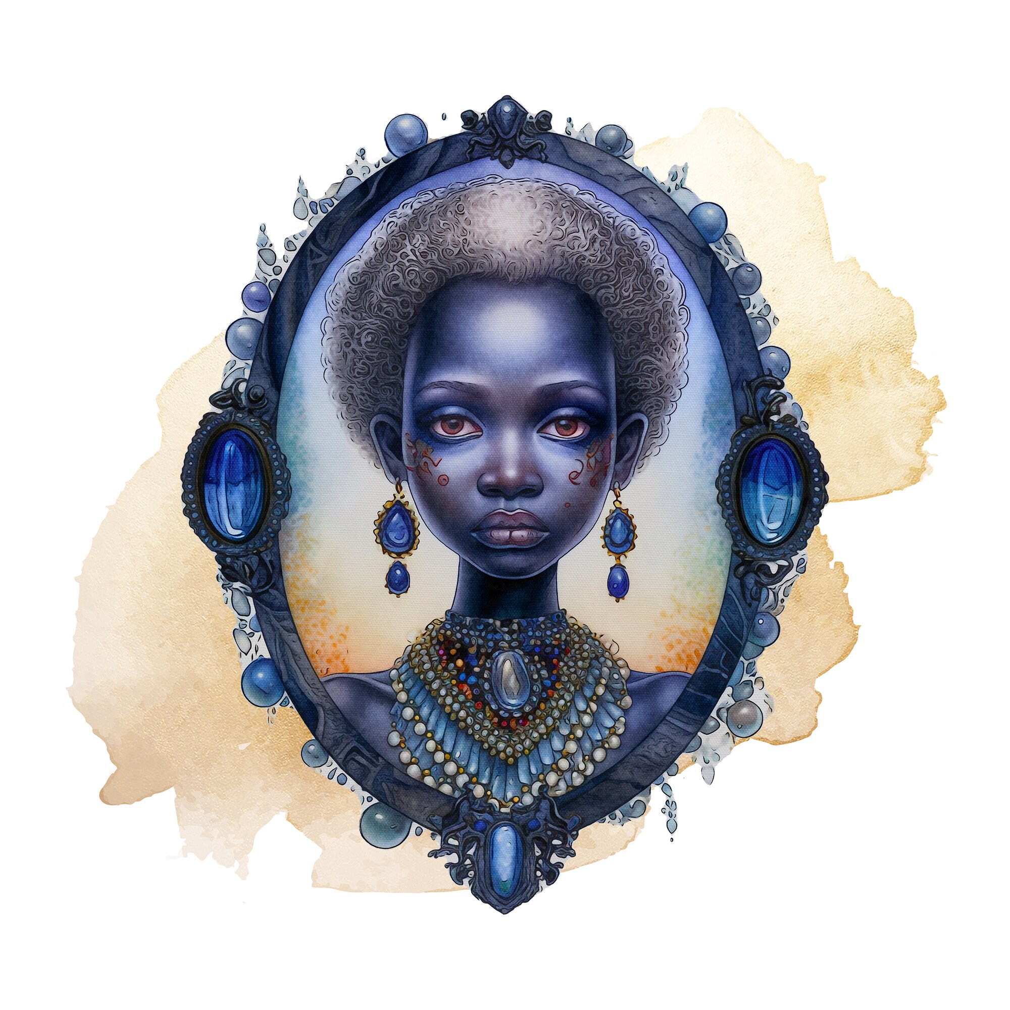 Crystal Girls Clipart Set Fantasy Stones, Jewelry, Frames Fairytale ...