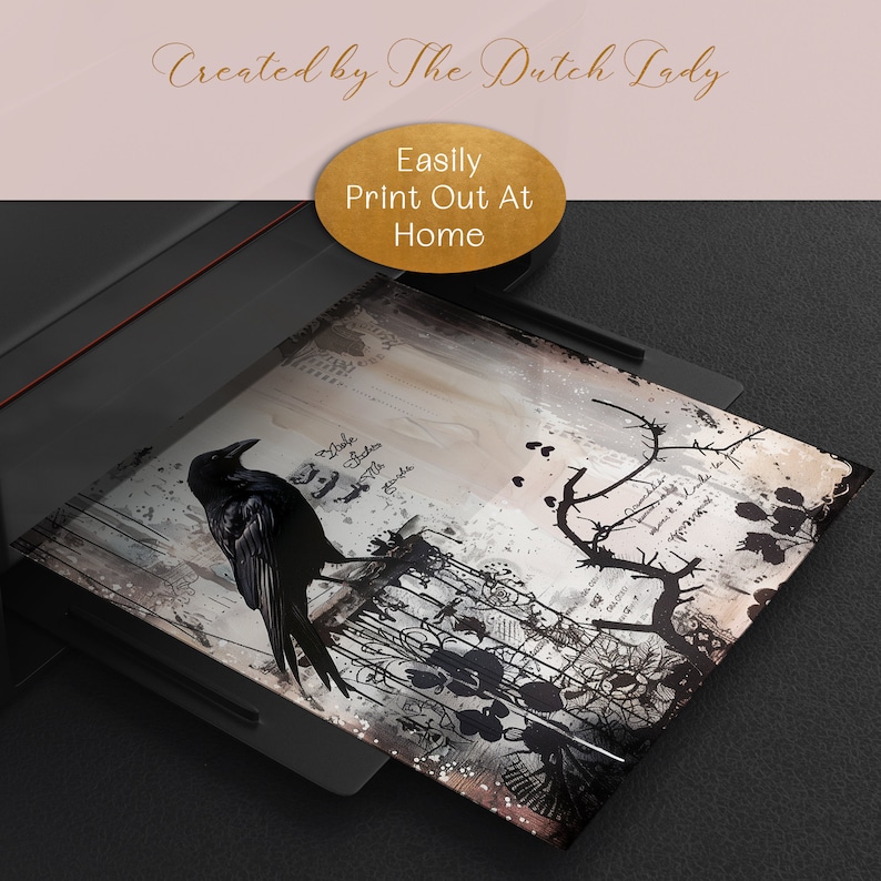 Victorian Gothic PRINTABLE Journal Paper Pack, Digital Scrapbook Papers ...