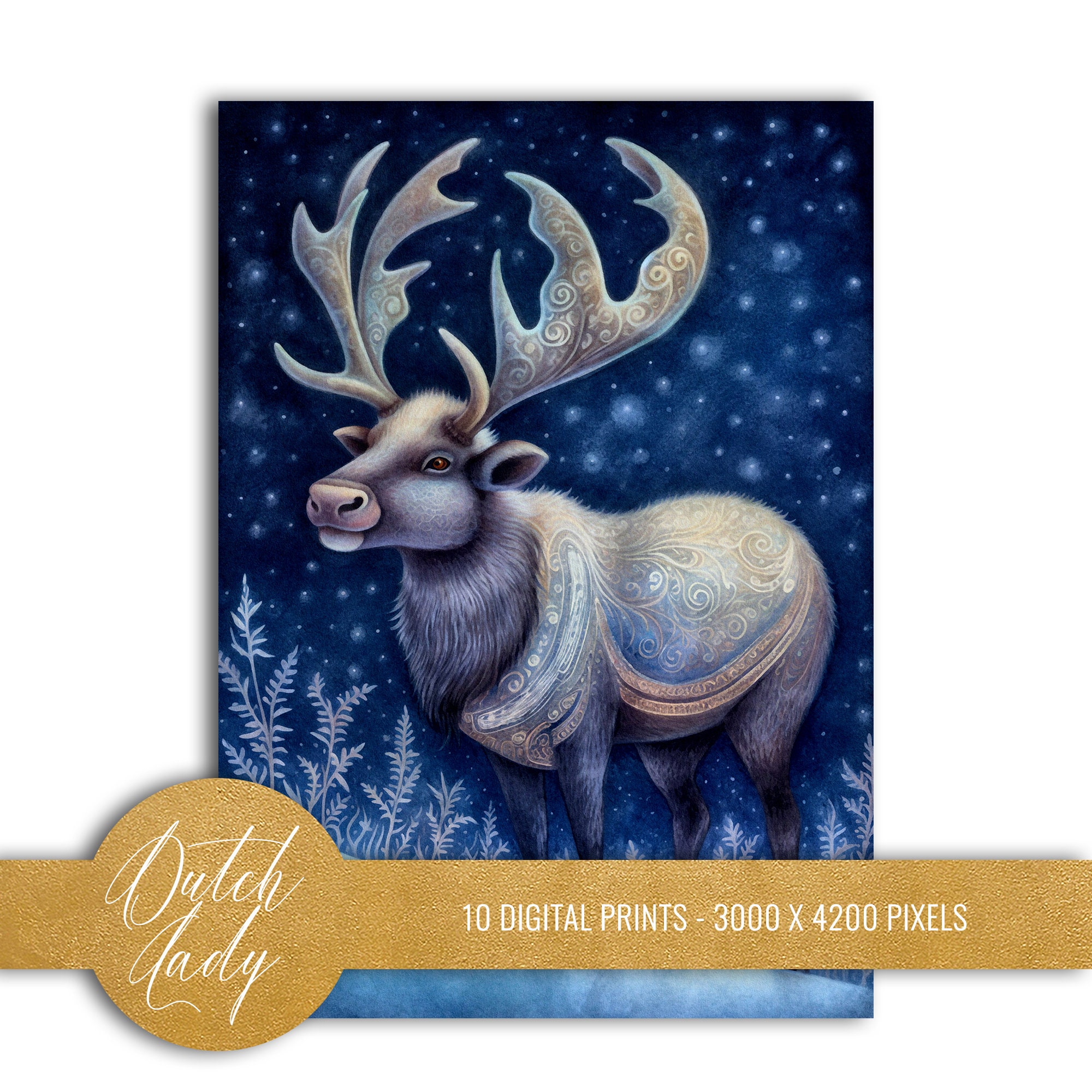 Arctic Circle Animals Postcard and Poster Set - Printable Digital Art ...