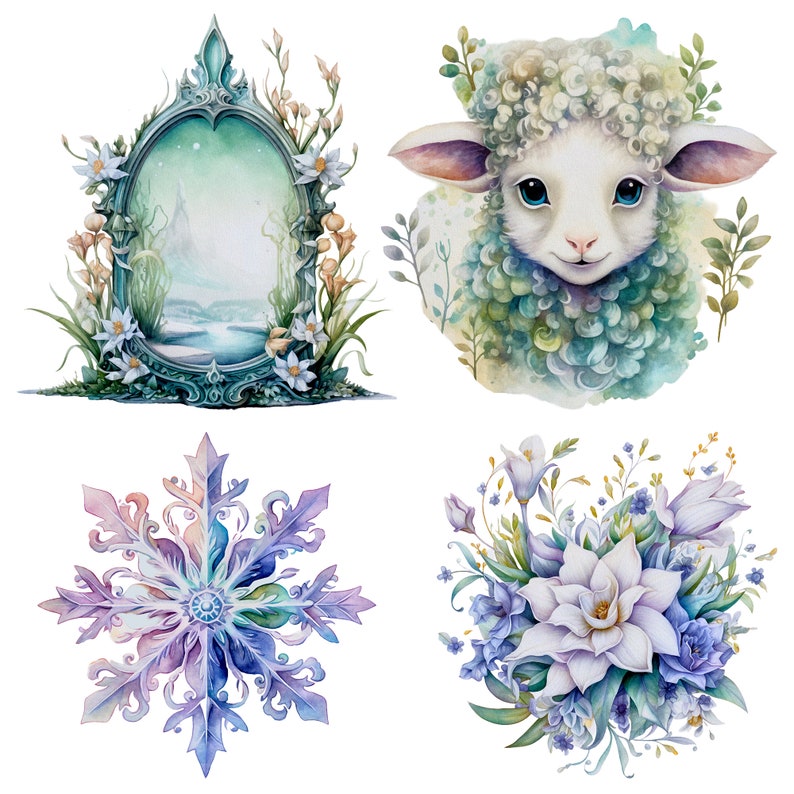 Imbolc Clipart Set End of Winter Celebration Wiccan & Pagan February ...