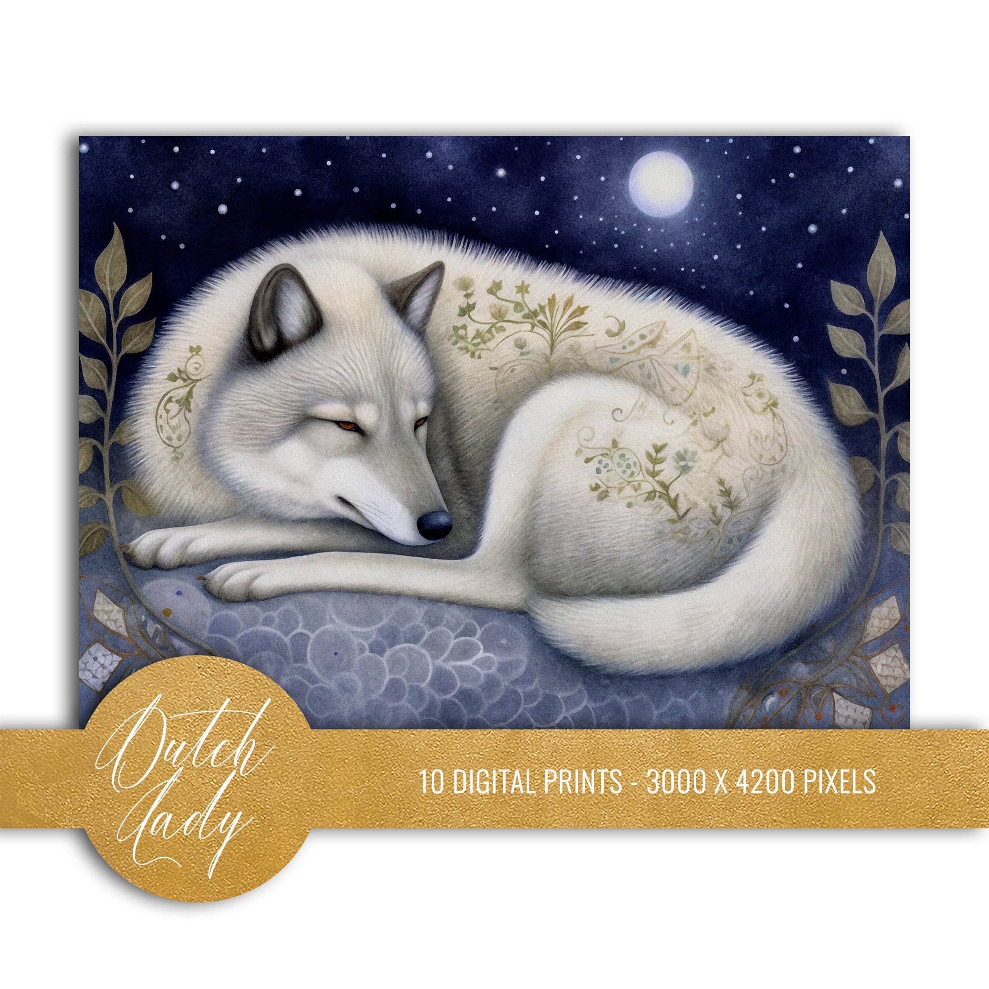 Arctic Circle Animals Postcard and Poster Set - Printable Digital Art ...